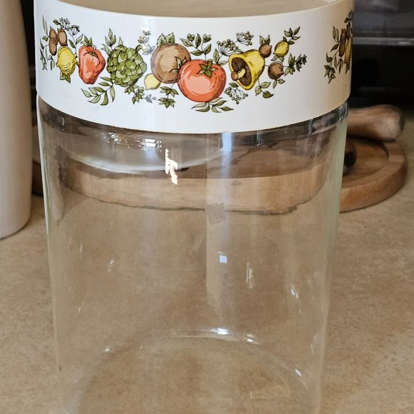 Pyrex | Kitchen | Vintage Pyrex Glass Cannister Spice Of Life Jar ...